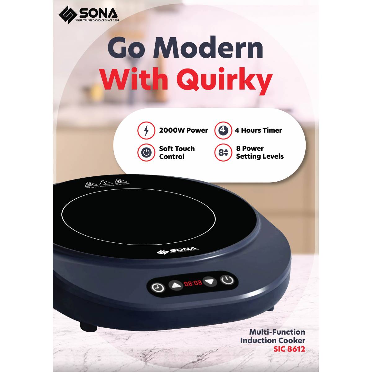 SONA Multi-function Induction Cooker SIC 8612